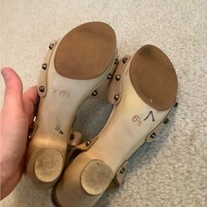 Flogg | Shoes | Flogg Swedish Nude Patent Comfort Clog Heels Size 65 ...